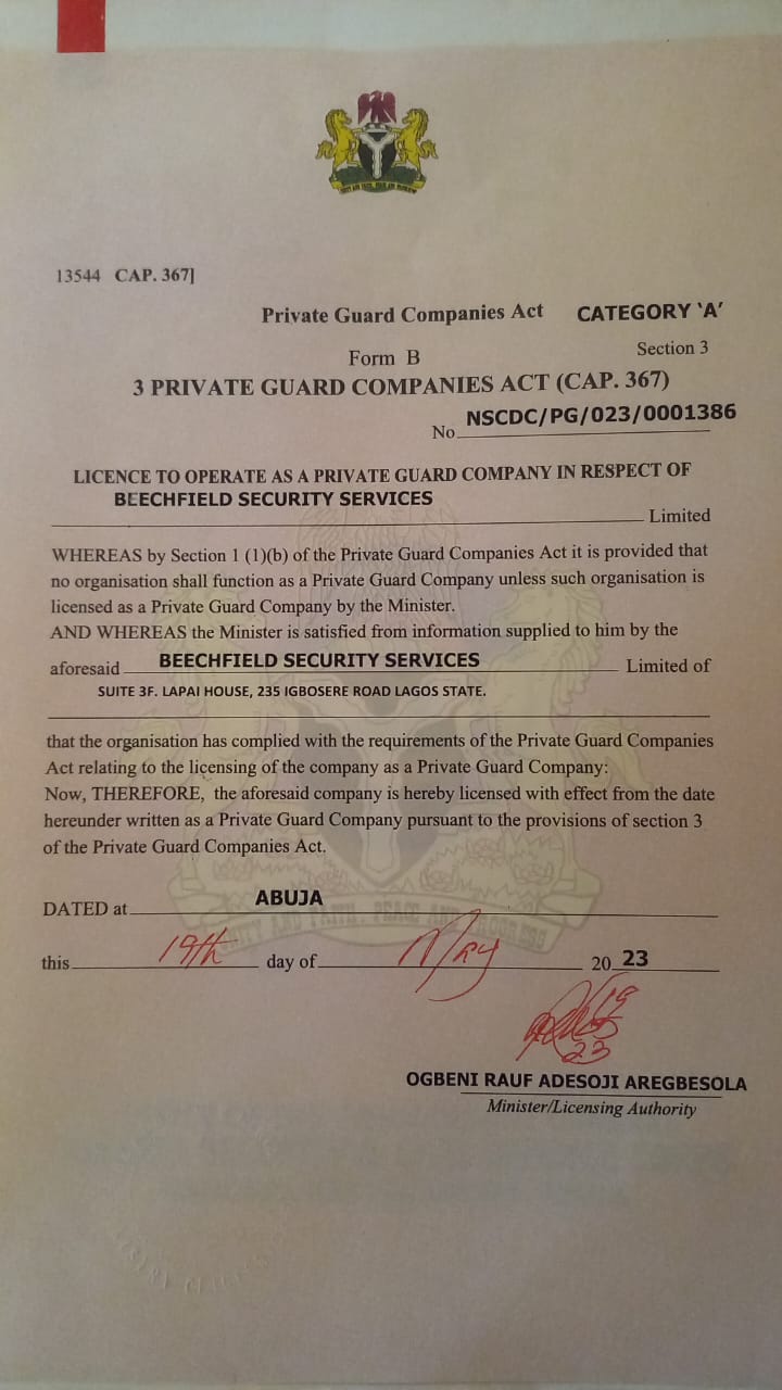 ABOUT US - Beechfield Security